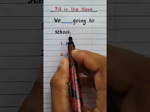 Fill in the blank | We ___ going to school. ( am / is / are ) | #grammar