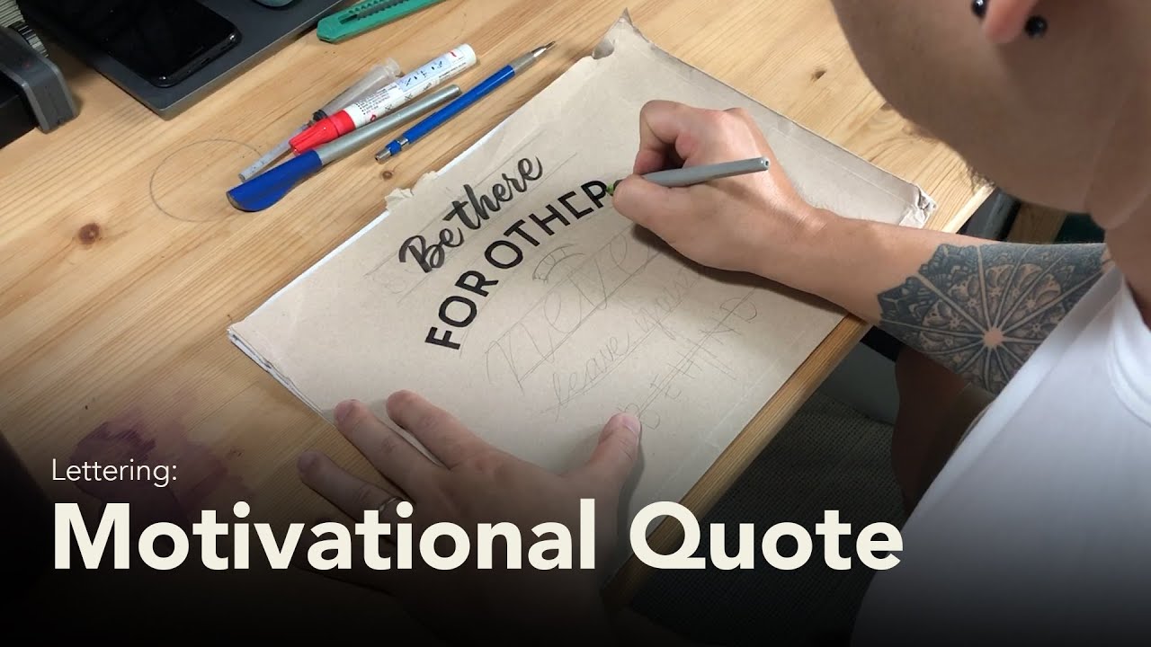 How To Do Hand Lettering - Process