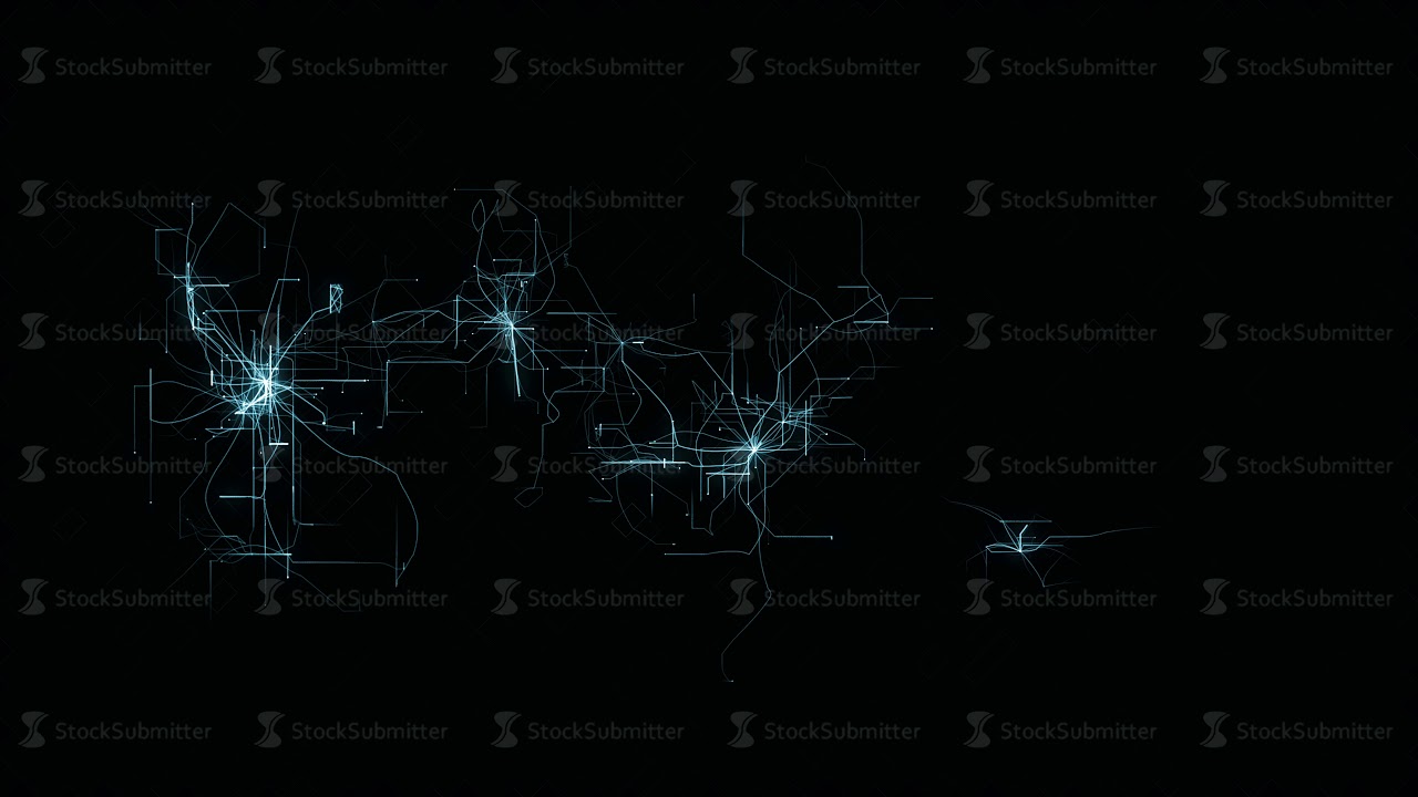 Digital binary code futuristic background loop scientific technology data binary code network