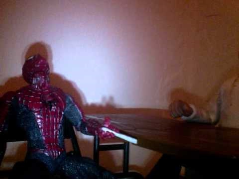 Spiderman at a job interview