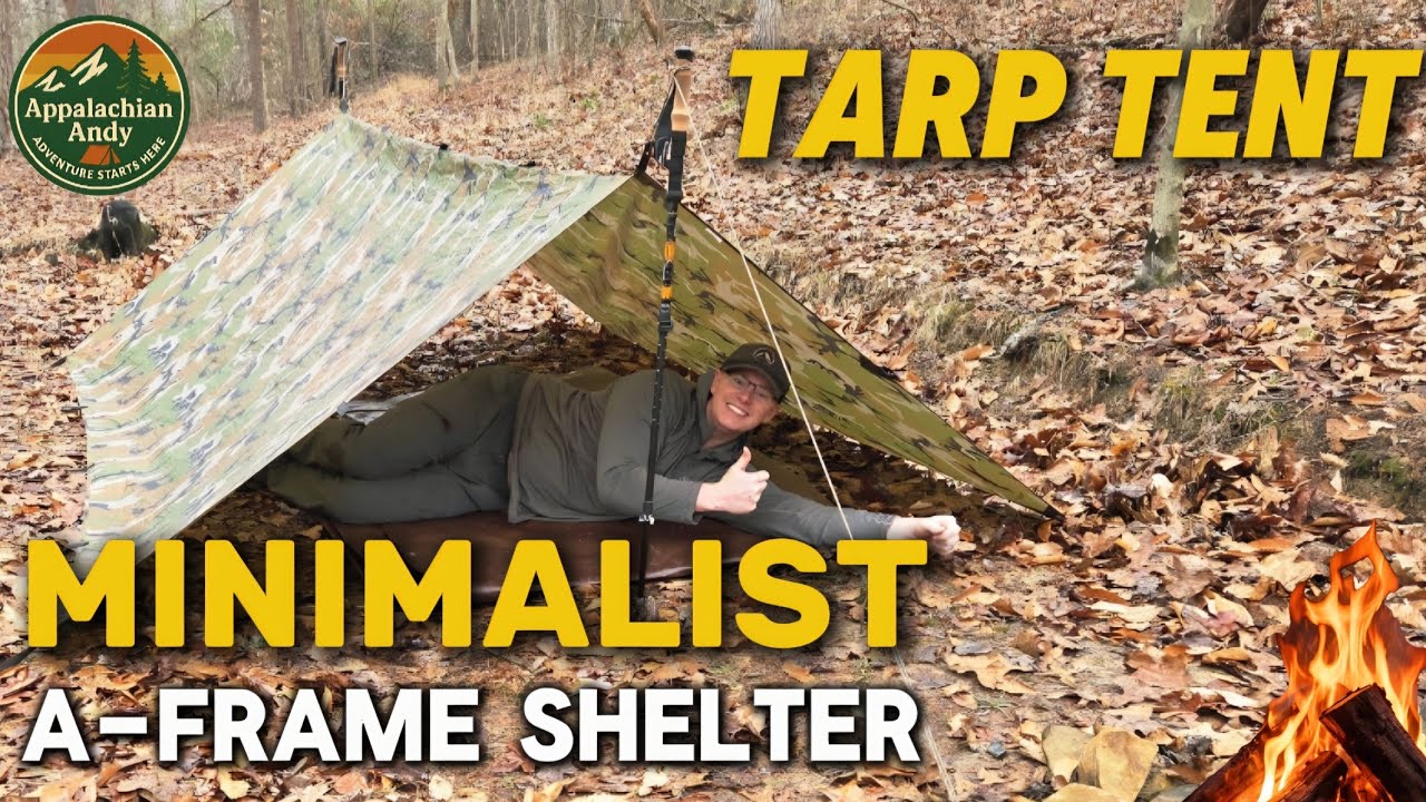 A-Frame Tarp Setup for Backcountry Camping | Tarp Shelters Made Easy