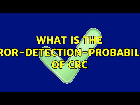 What is the error-detection-probability of CRC