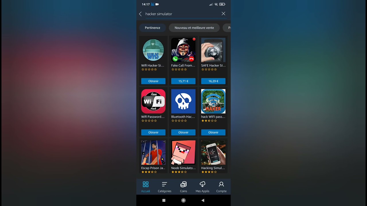 👨‍💻Hack simulation (jeux) a télécharger immédiatement sur (Amazon appstore)