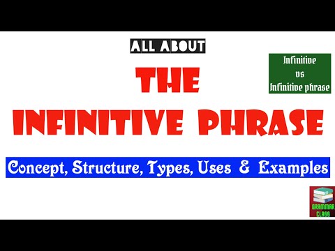 Infinitive Phrase in English Grammar || Infinitive vs Infinitive Phrase || Bare Infinitive