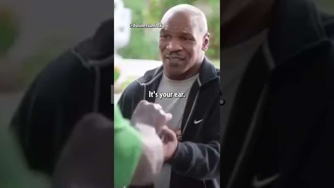 Mike Tyson Give Evander His Ear