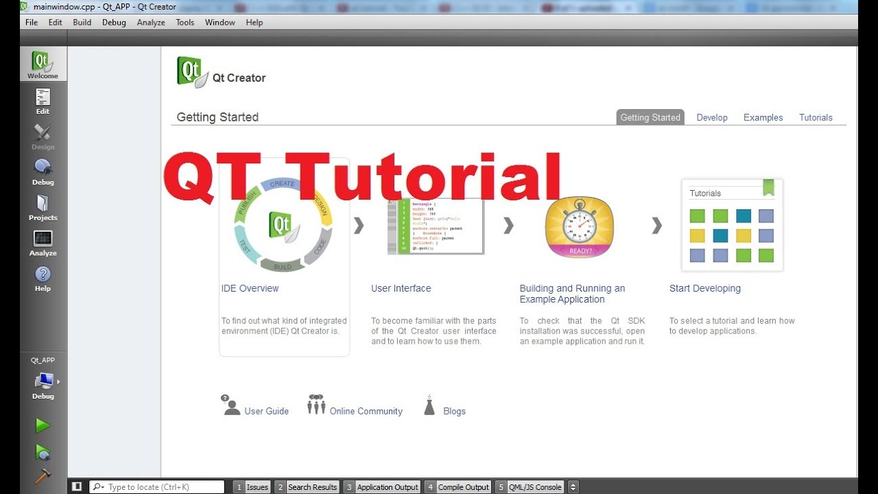 QT C++ GUI Tutorial 1-  Installing Qt SDK