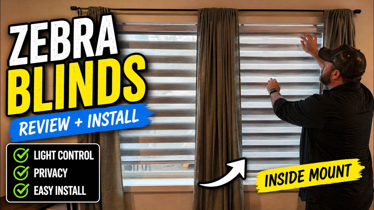 Are Zebra Blinds Worth It? Install + Review (Inside Mount)