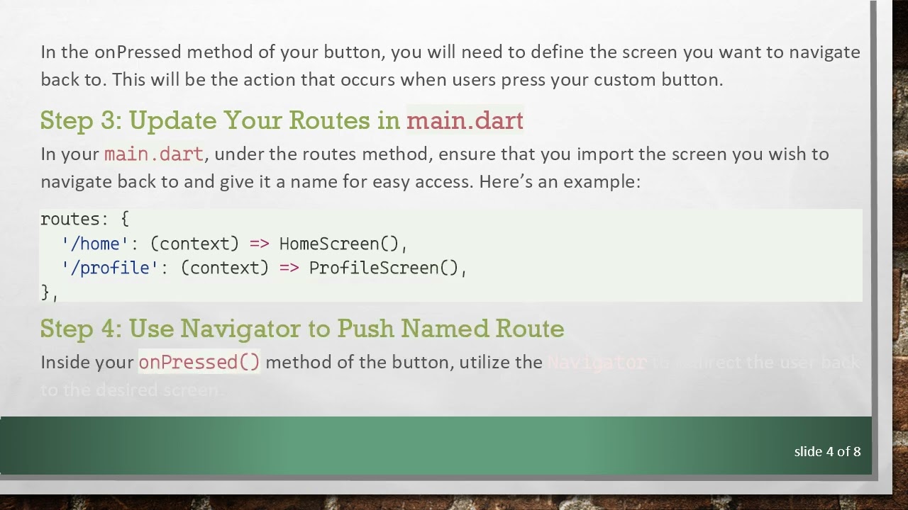 Create Your Own Custom Back Press Button in Flutter