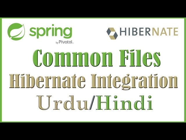 Tutorial 2 Common Files And Connect Hibernate