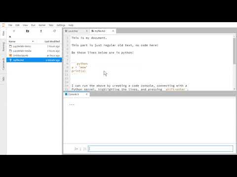 JupyterLab Text Editor - Sending Markdown Code Blocks to the Console