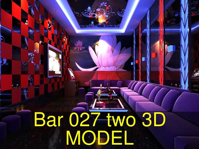 Bar 027 two 3D Model - FlatPyramid
