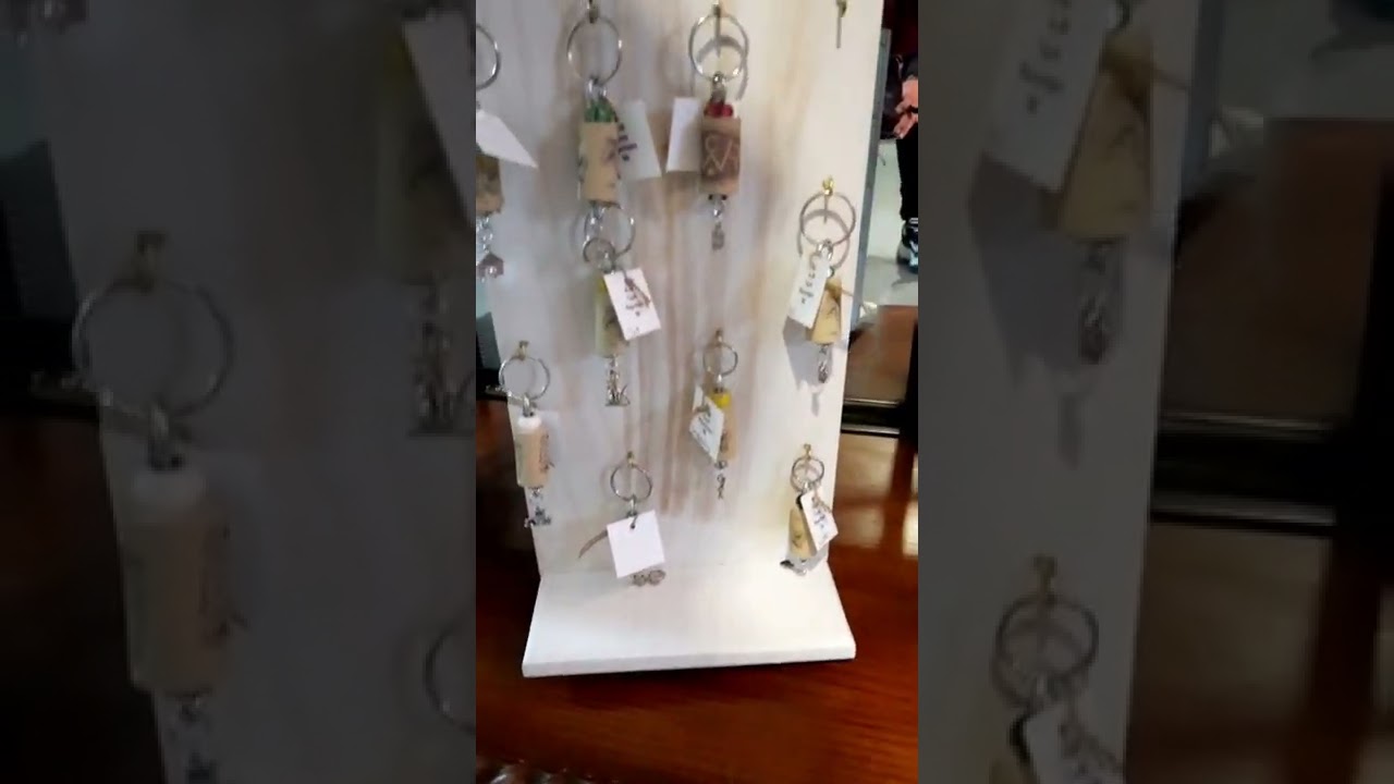 Cork Keychains. available now at Ladytinabell gift shop in Milton NH
