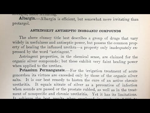 Chapter 22 (6): Astringent Antiseptic Inorganic Compounds, Vegetable Astringents, Ointments & Drugs
