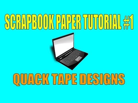 How to print your own scrapbook paper (scrapbook paper tutorial #1)