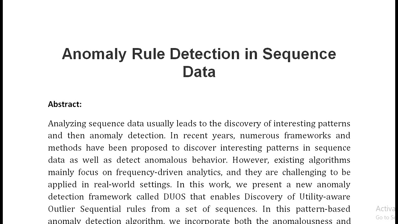 Anomaly Rule Detection in Sequence Data