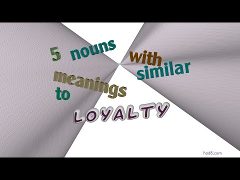 loyalty - 9 nouns which are synonyms to loyalty (sentence examples)