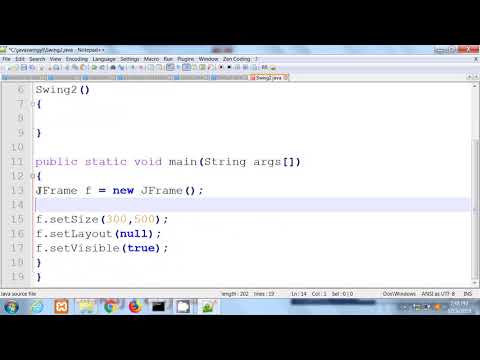 Learn Java swing in Hindi By Pankaj Panjwani 2 | JFrame Constructor - Mind Luster