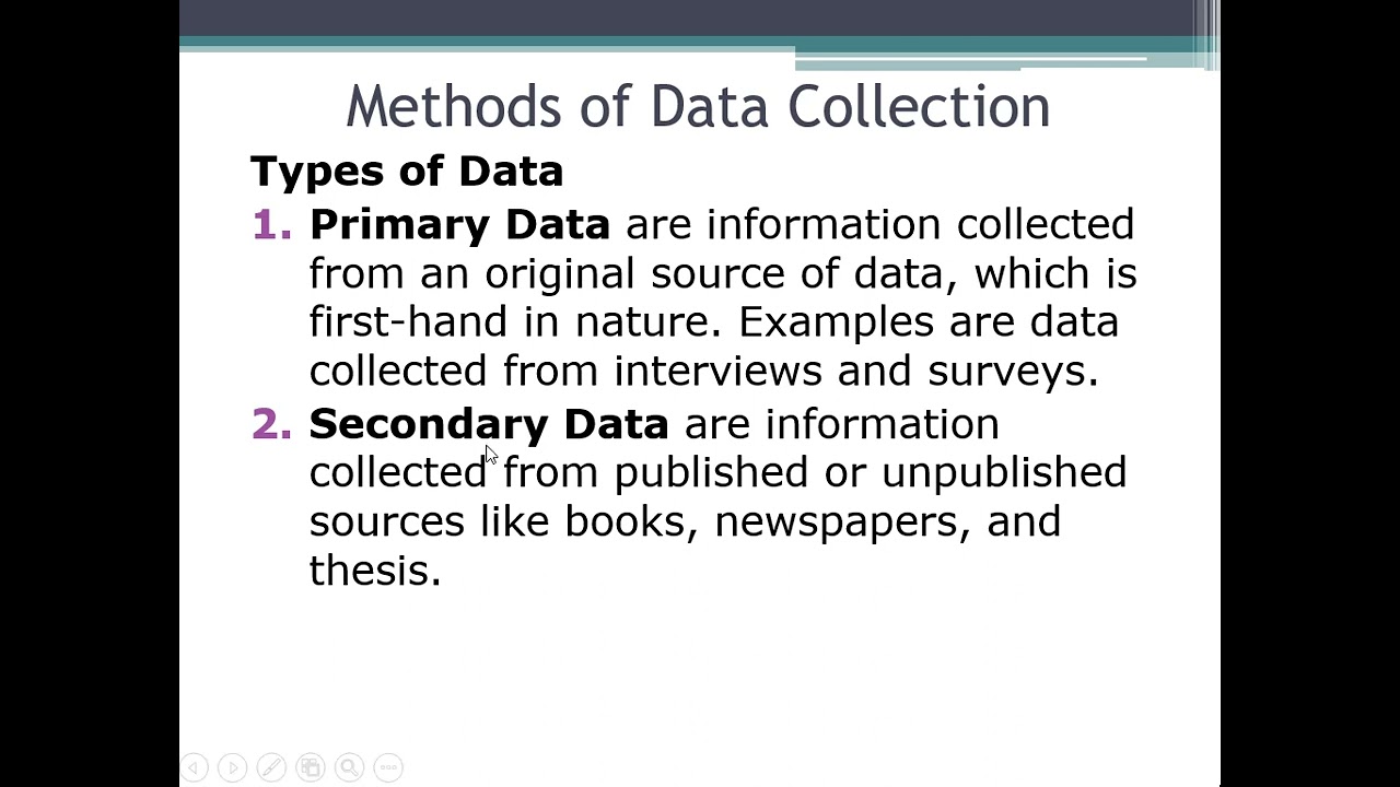 Data Collection and Presentation & Measures of Central Tendency