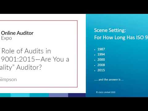 The Role of Audits in ISO 90012015—Are You a 'Quality' Auditor