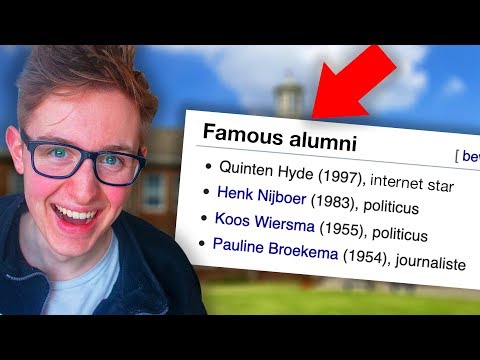Listing Myself as Famous Alumnus on Wikipedia!