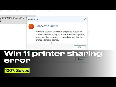 Printer sharing not working in Windows 11?SOLVED Easy fixed |NEW 2024