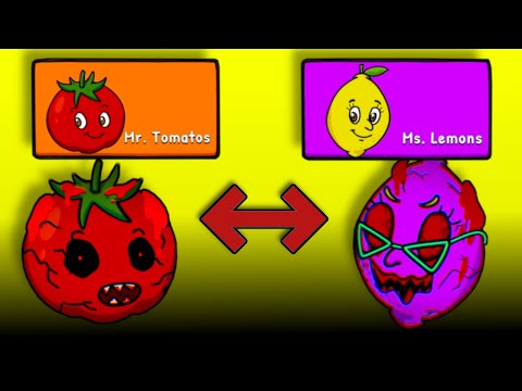 MR. TOMATO and MS. LEMON! | Scary Fruit