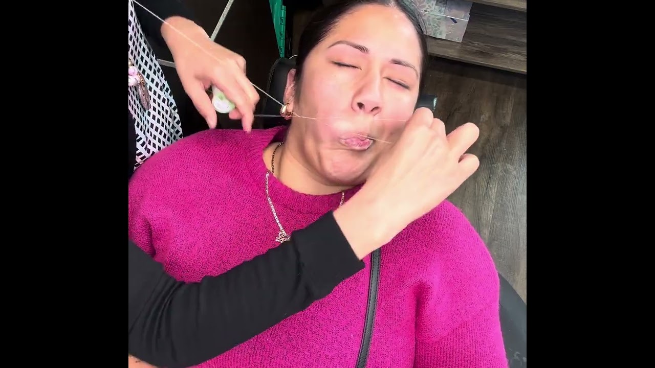 Eyebrows, upper lips, & chins threading 