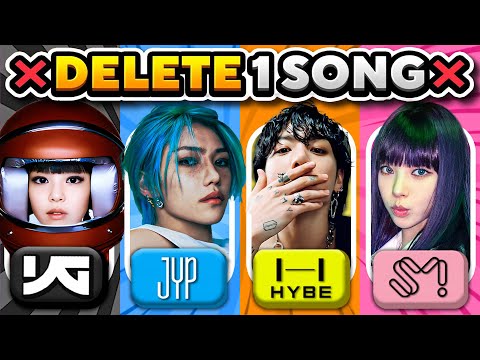 YG vs JYP vs HYBE vs SM 🔥 Delete One Song | KPOP QUIZ GAME