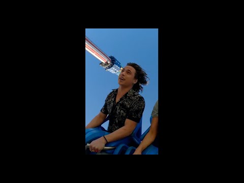 Mary Mouser and Tanner Buchanan's Roller Coaster Interview #CobraKai