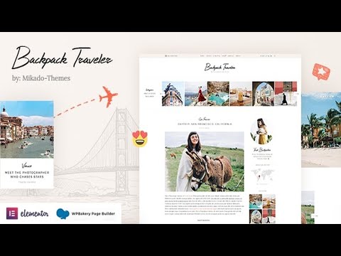 Backpack Traveler - Modern Travel Blog Theme Free Download