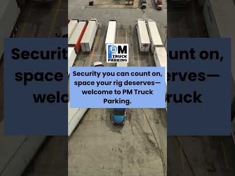 Discover convenient and secure truck parking solutions at PM Truck Parking. #trending #shorts #usa