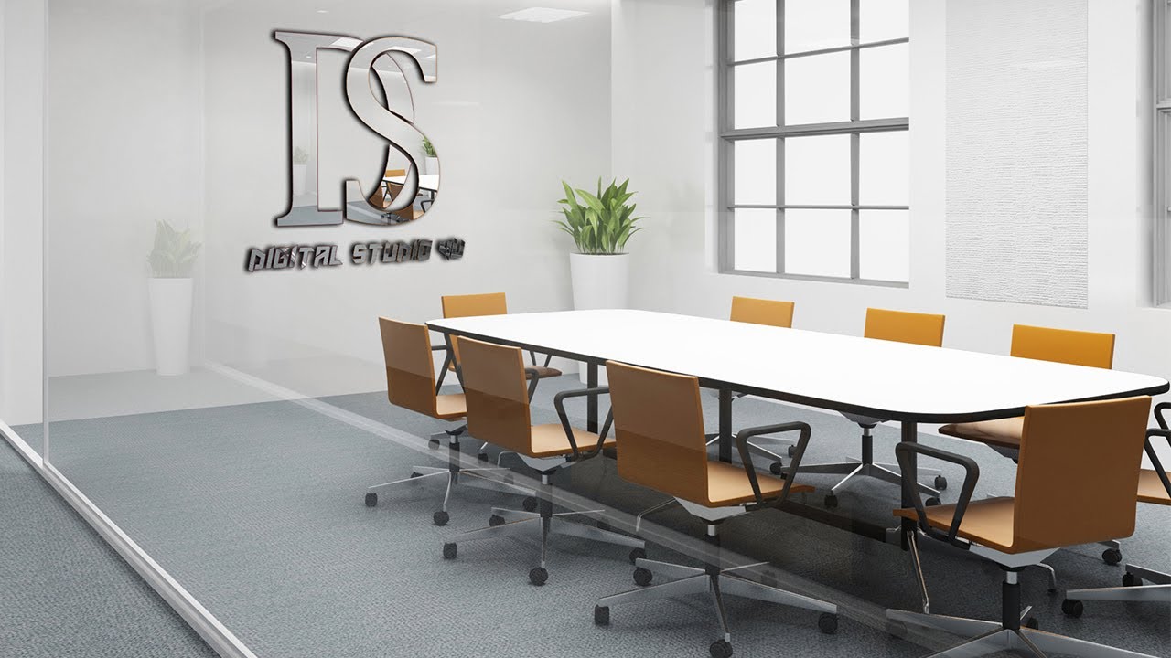 Free Office Logo Mockup Photoshop PSD #photoshopmockup #dm Tutorial