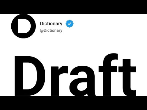 Draft Meaning In English