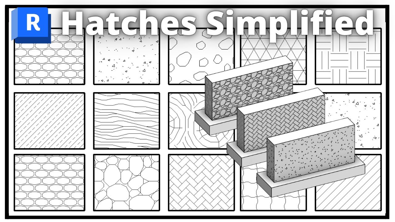 Revit hatch or fill patterns | detailing| Pattern import.