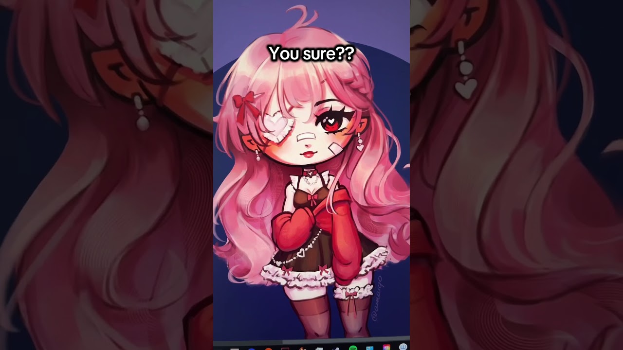 Rendering works like magic ✨ #art #commission #digitalart #chibi #cute #gacha #anime