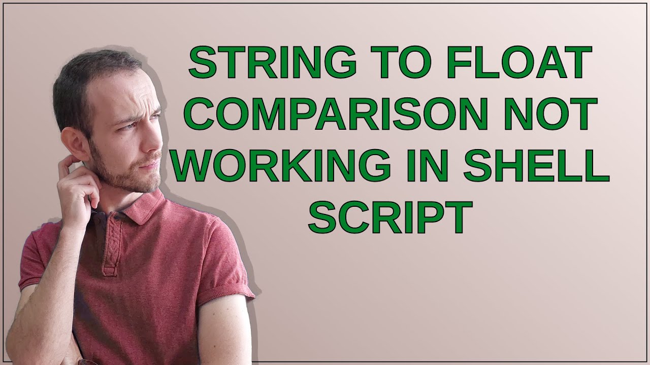 String to float comparison not working in shell script