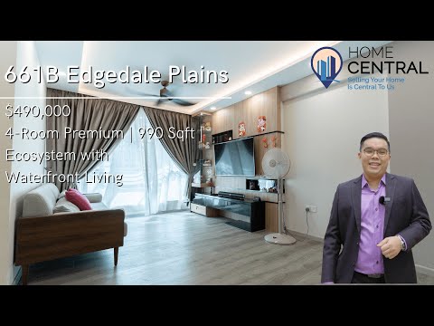Inside A Modern 4-Room Premium Apartment With Waterfront Living For $490K | Singapore Home Tour