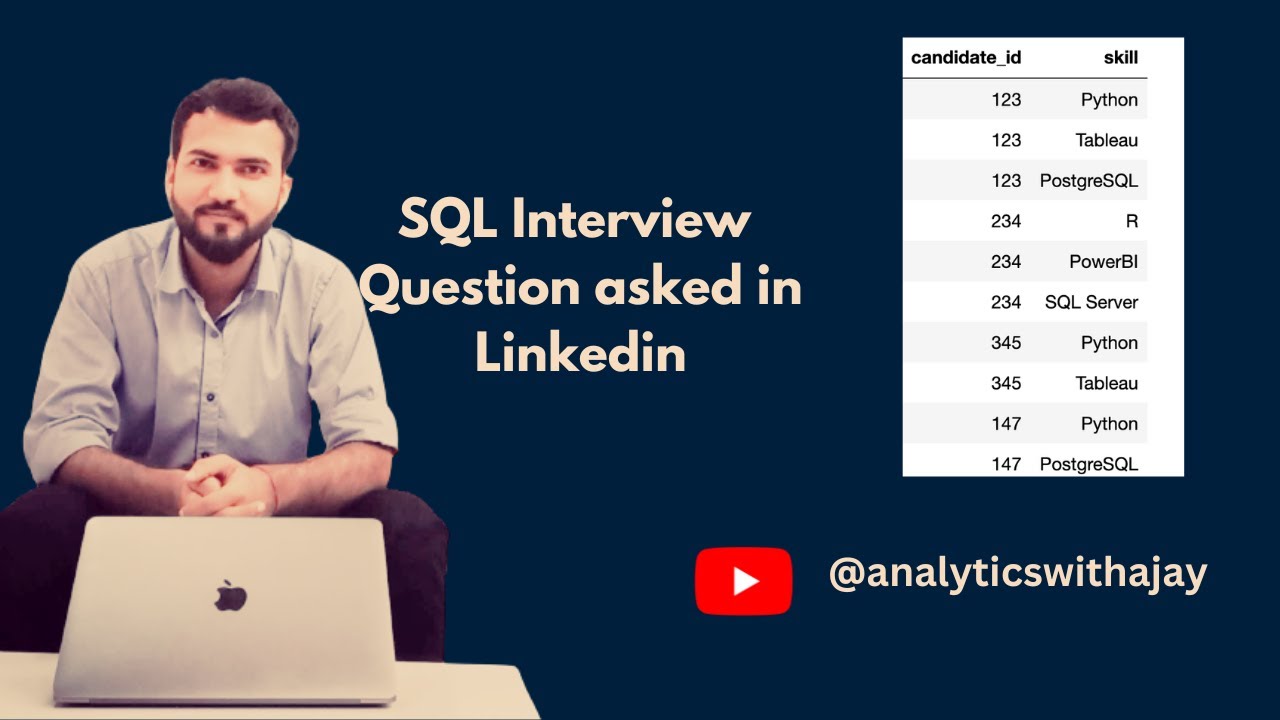 #4 SQL Interview Question asked in Linkedin #sql #analyticswithajay #dataanalyst #businessanalyst