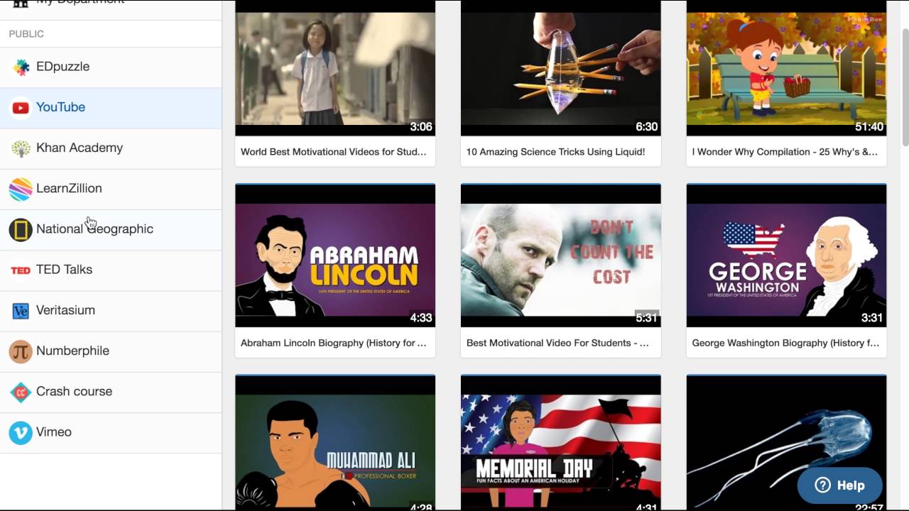 EDpuzzle:  Create Video