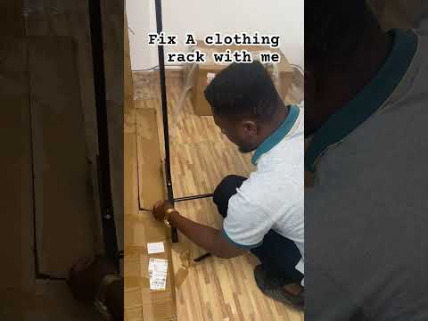 Watch how I fix my clothing rack #fashion #shortsviral #clothingracks