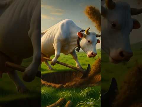 Funny story of a hardworking cow ๐ฎ and a bastard monkey ๐ #shorts #youtubeshorts #ytshorts #ai #bird