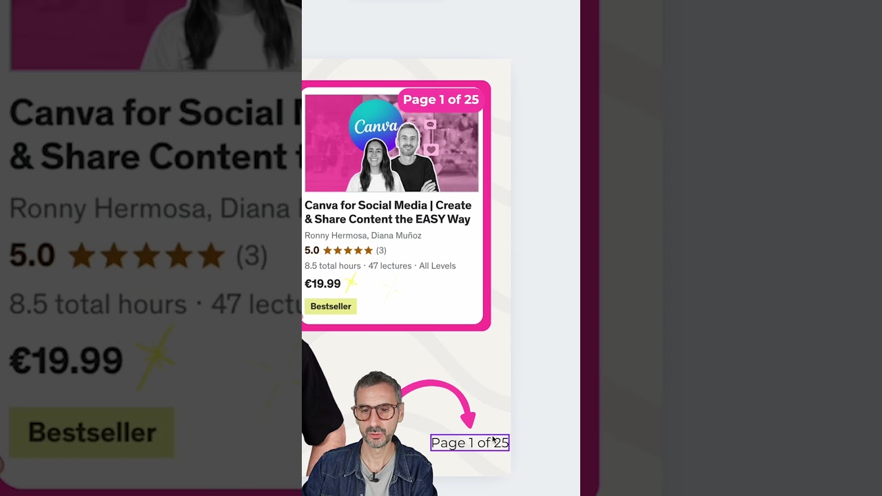 NEW! Add PAGE NUMBERS in Canva: it's Automatic & Dynamic