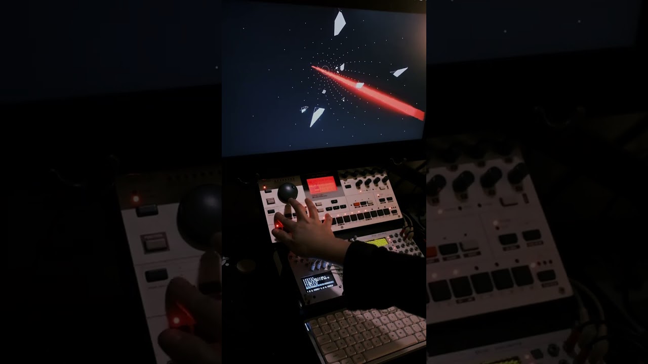 teletype + machinedrum + just friends + er-301 + max/msp/jitter