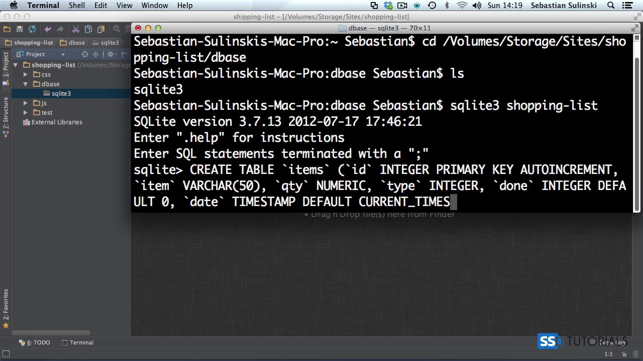 02-02: SQLite on Mac