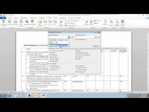 Lesson 3 Comparing Documents with the Legal Blackline Option