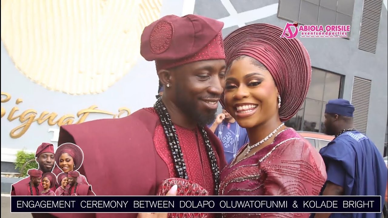 LOVE STORY!! AS DOLAPO TOFUNMI TIES THE KNOT WITH HER LONG TIME BESTFRIEND, KOLADE BRIGHT