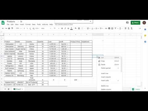 Google Sheets – Collaboration tools
