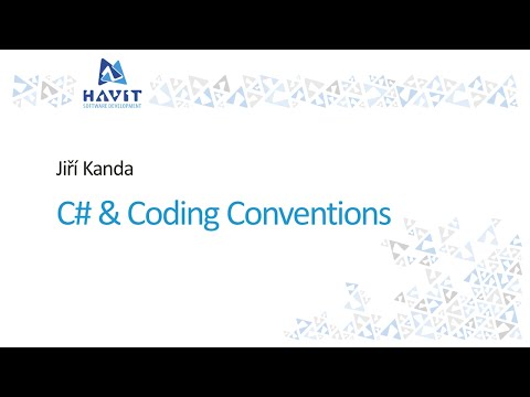 C# & Code Conventions [Jiří Kanda, Vzdělávací okénko, 20.9.2023 ...