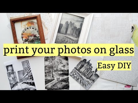 DIY transfer a photo onto glass | Easy to do! image transfer
