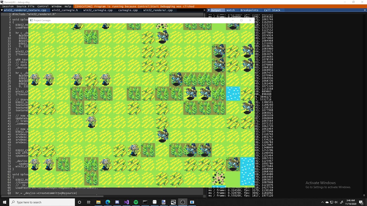Tilemap Animation Working in DirectX12
